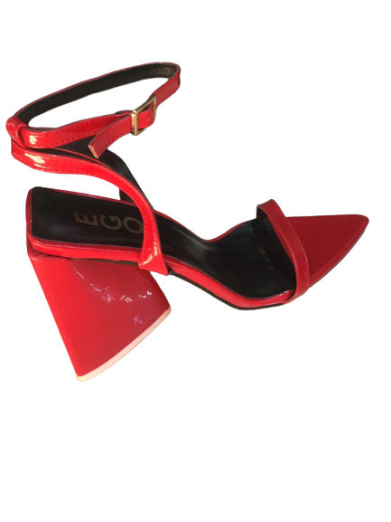 Red EGO Block Heel Sandal - VLN Solutions
